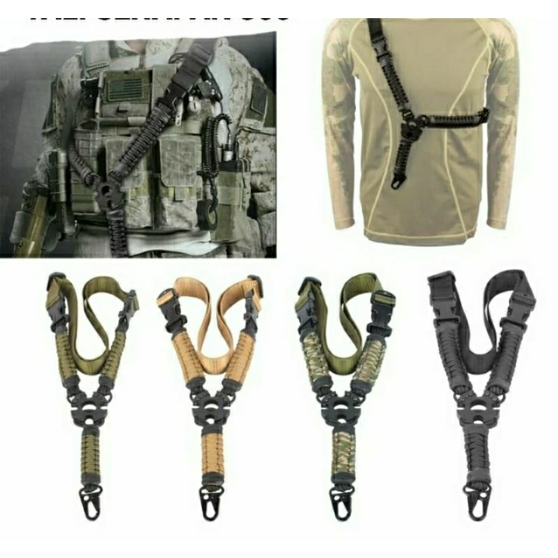 Jual tali sandang/sling paracord tactical tali sling/sandang paracord ...