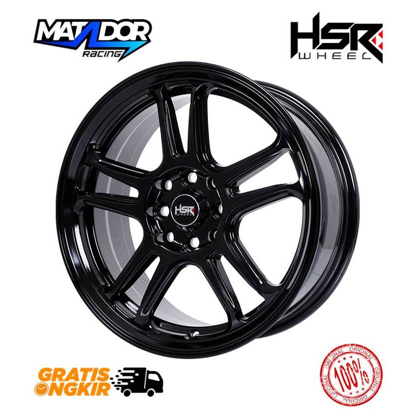 Jual VELG MOBIL RACING HSR NX SPO 347 HSR ring 15 16 dan 17 H8X100-114,3 ET42 GLOSSY | Shopee ...