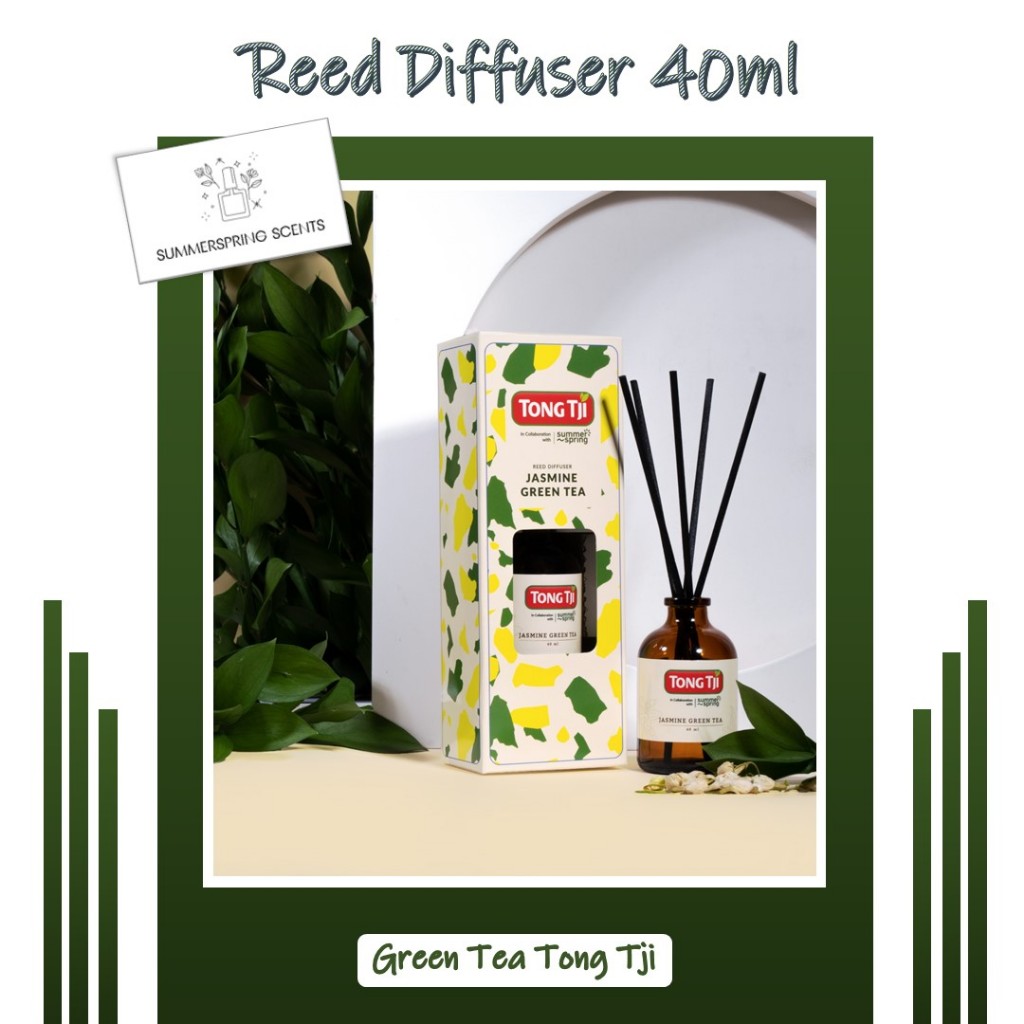 Jual Reed Diffuser GREEN TEA TONG TJI | Pengharum Ruangan Aromatherapy 40ml | Shopee Indonesia