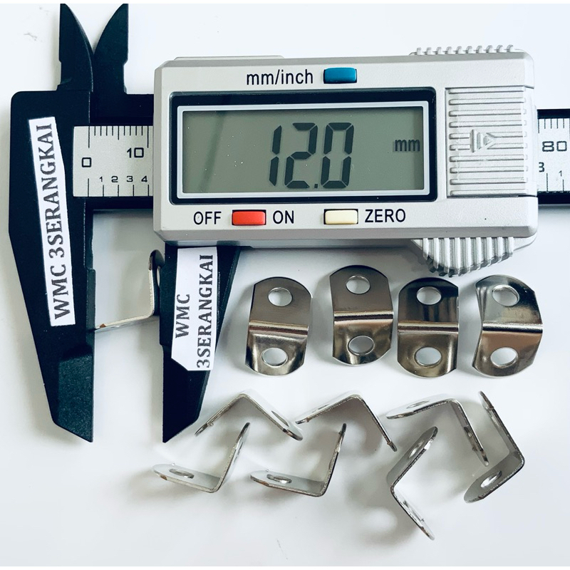 Jual (50 / 100) PCS PLAT SIKU L 1,2 CM GANTUNGAN CANTOLAN CANTELAN ...