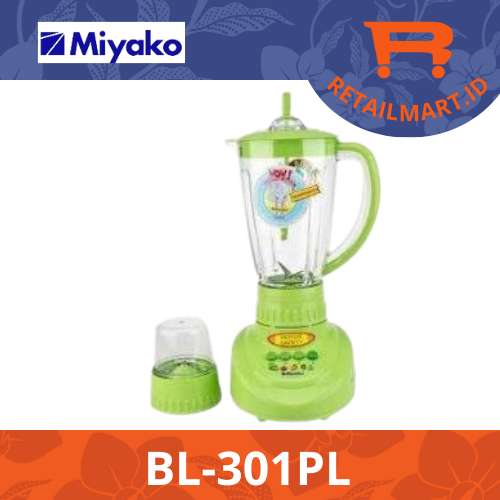 Jual MIYAKO BL-301PL BLENDER / PELUMAT 2 IN 1 PLASTIK BL 301 PL 1 LITER | Shopee Indonesia