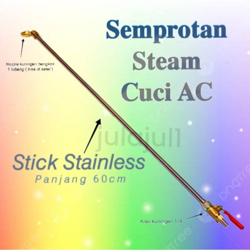 Jual Nozzle cuci AC set kran nozel stik panjang semprotan steam semprot ...