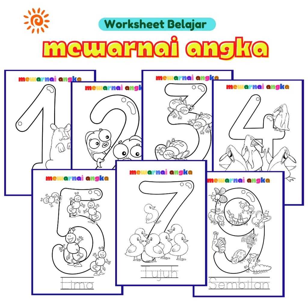 Jual Worksheet Anak Aktivitas Anak TK PAUD BALITA 2 3 4 5 6 Tahun Laki ...