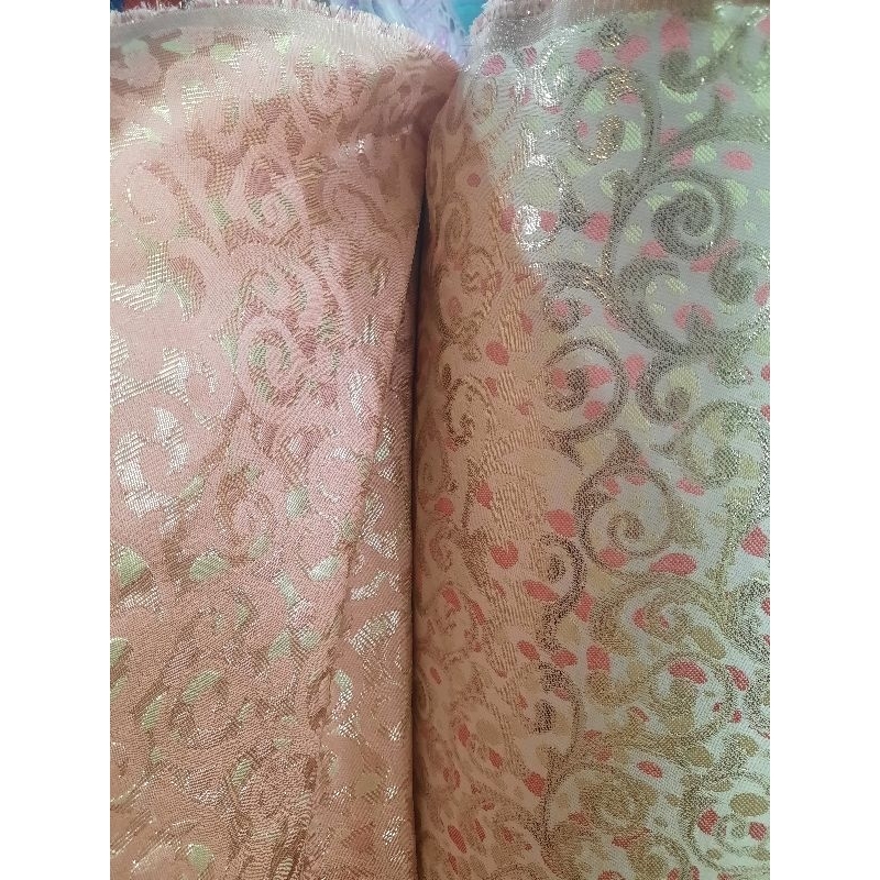 Jual kain jaguard/harga 0,5meter/kain meteran/kain jacquard | Shopee ...