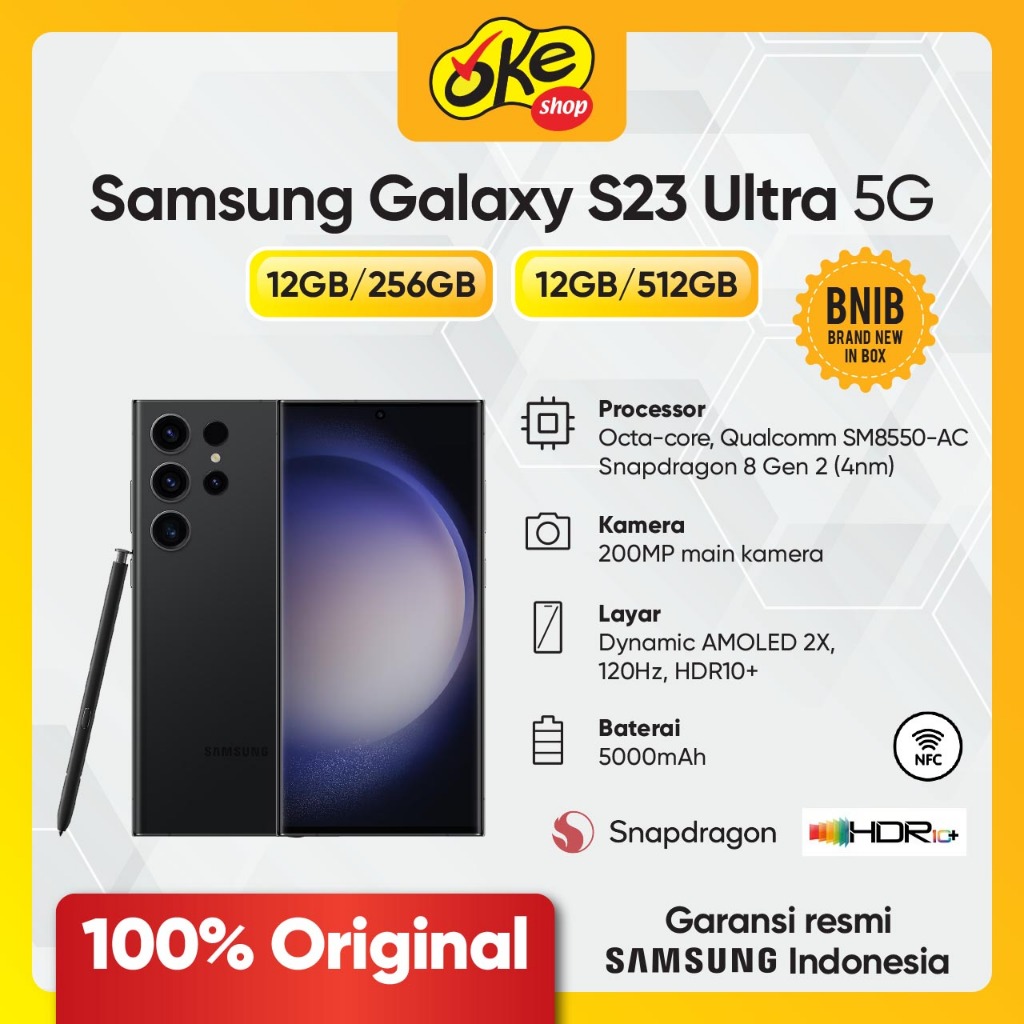 Jual Samsung Galaxy S23 Ultra 5G 12/256GB 12/512GB | Shopee Indonesia