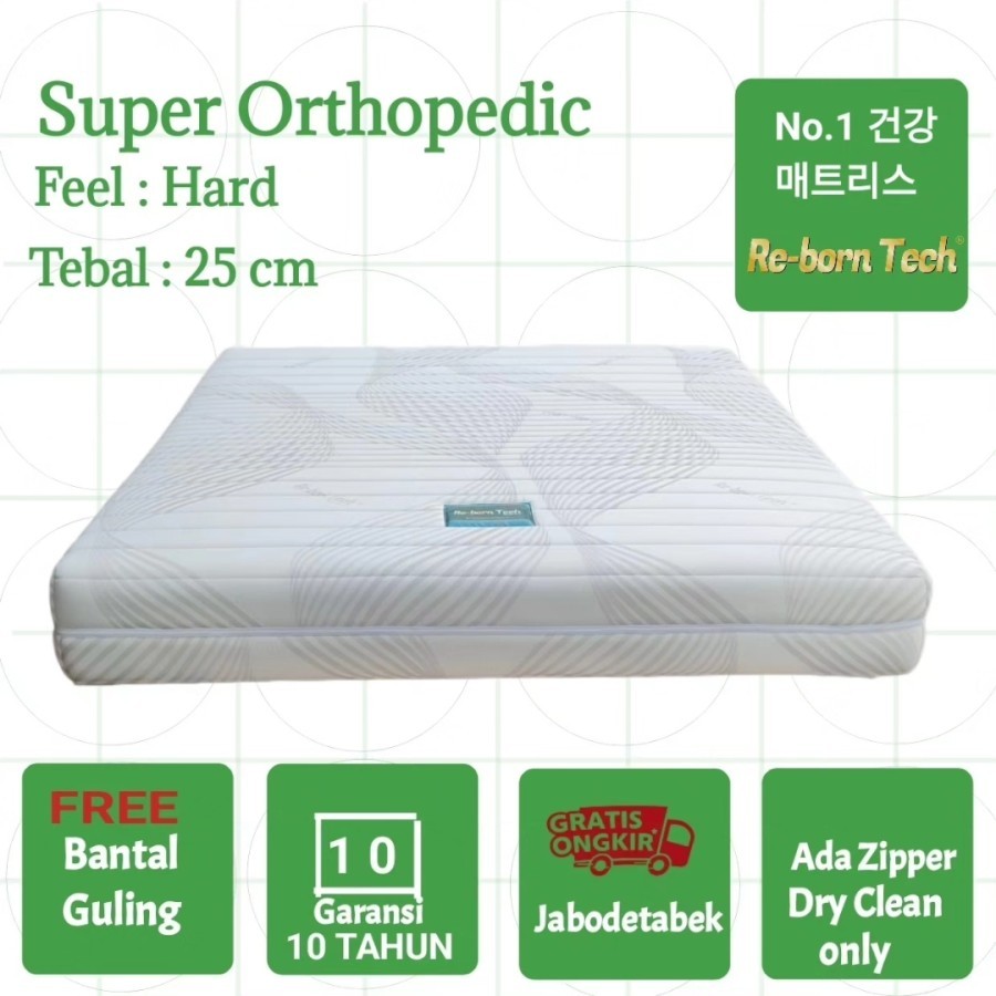Jual KASUR ORTHOPEDIC MATRAS ORTHOPEDIC MERK REBORNTECH TEBAL 25CM ...