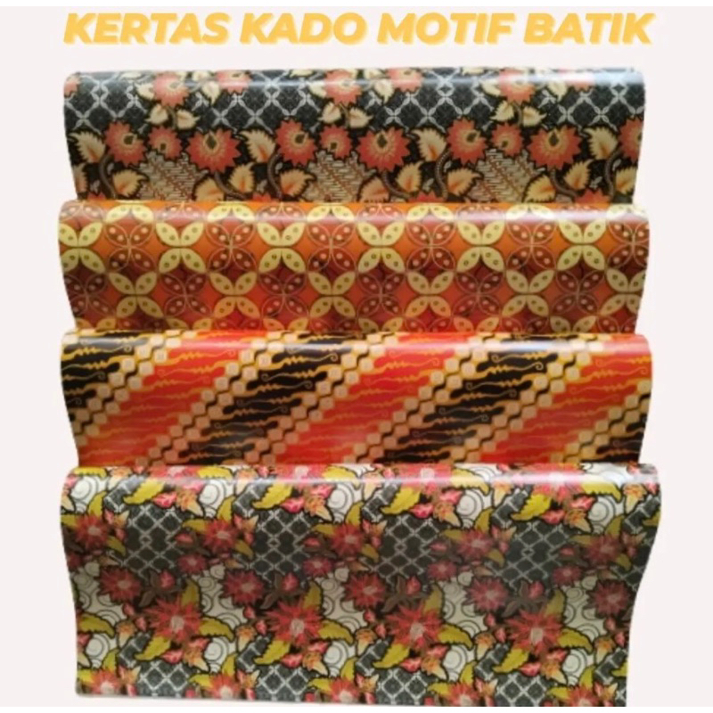 Jual Kertas Kado Motif Batik 10 Pcs | Shopee Indonesia