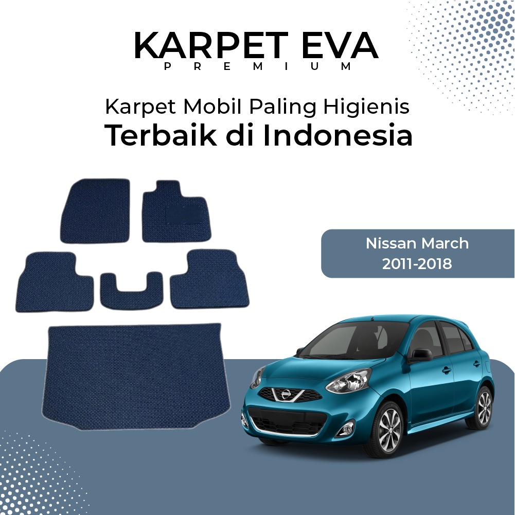Jual Karpet Mobil Nissan March th 2011-2018 Karpet Eva Premium 1 Lapis ...