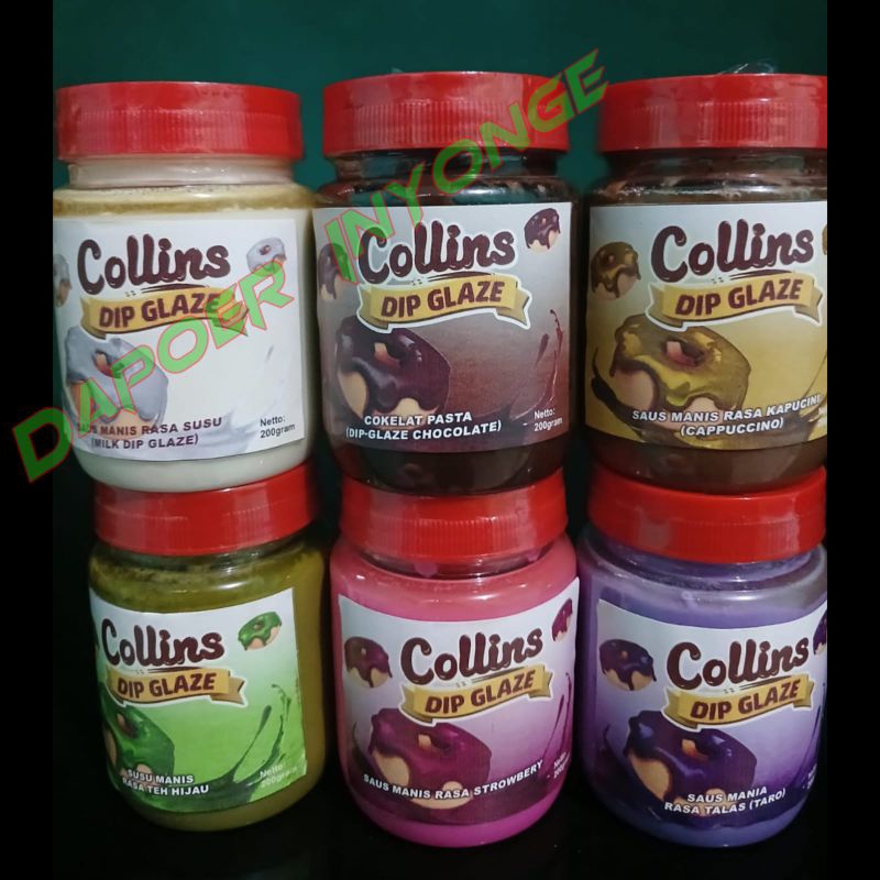Jual Collins Dip Glaze All Varian Lengkap 200gr [ Repack Botol ...