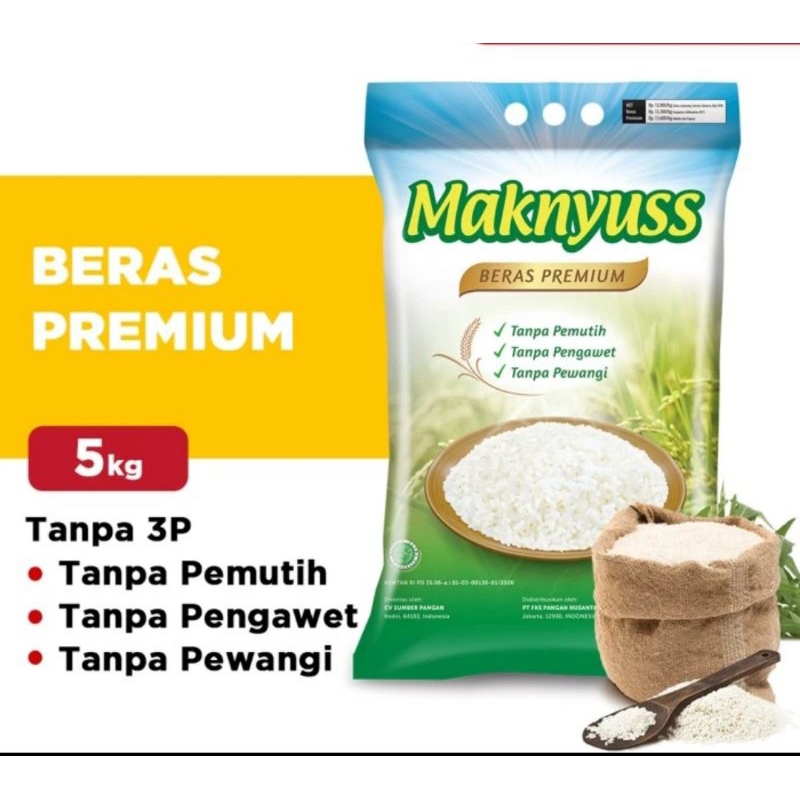 Jual BERAS SUMO KEMASAN MERAH / SUNMI /RAJA/ MAKNYUSS 5 KILO 5 KG ...