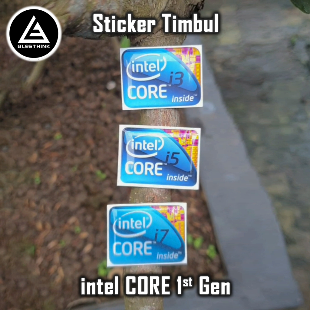 Jual Stiker Timbul Emblem intel Core i3 i5 i7 Gen 1 | Shopee Indonesia