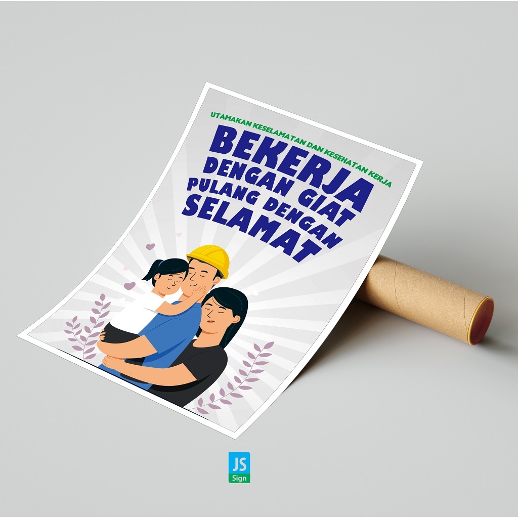Jual POSTER SAFETY K3 - BEKERJA GIAT PULANG DENGAN SELAMAT | Shopee ...