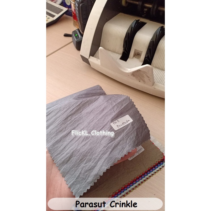 Jual Kain Parasut Kringkel Kusut Bahan Crinkle Kusut Premium Parasut ...