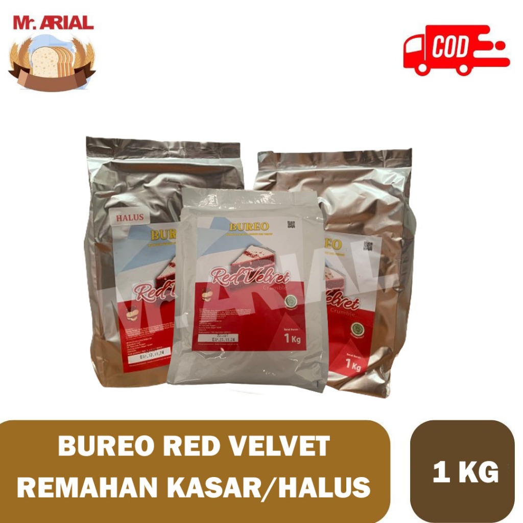 Jual BUREO (RED VELVET) CRUMBLE KASAR / HALUS 1 KG | Shopee Indonesia