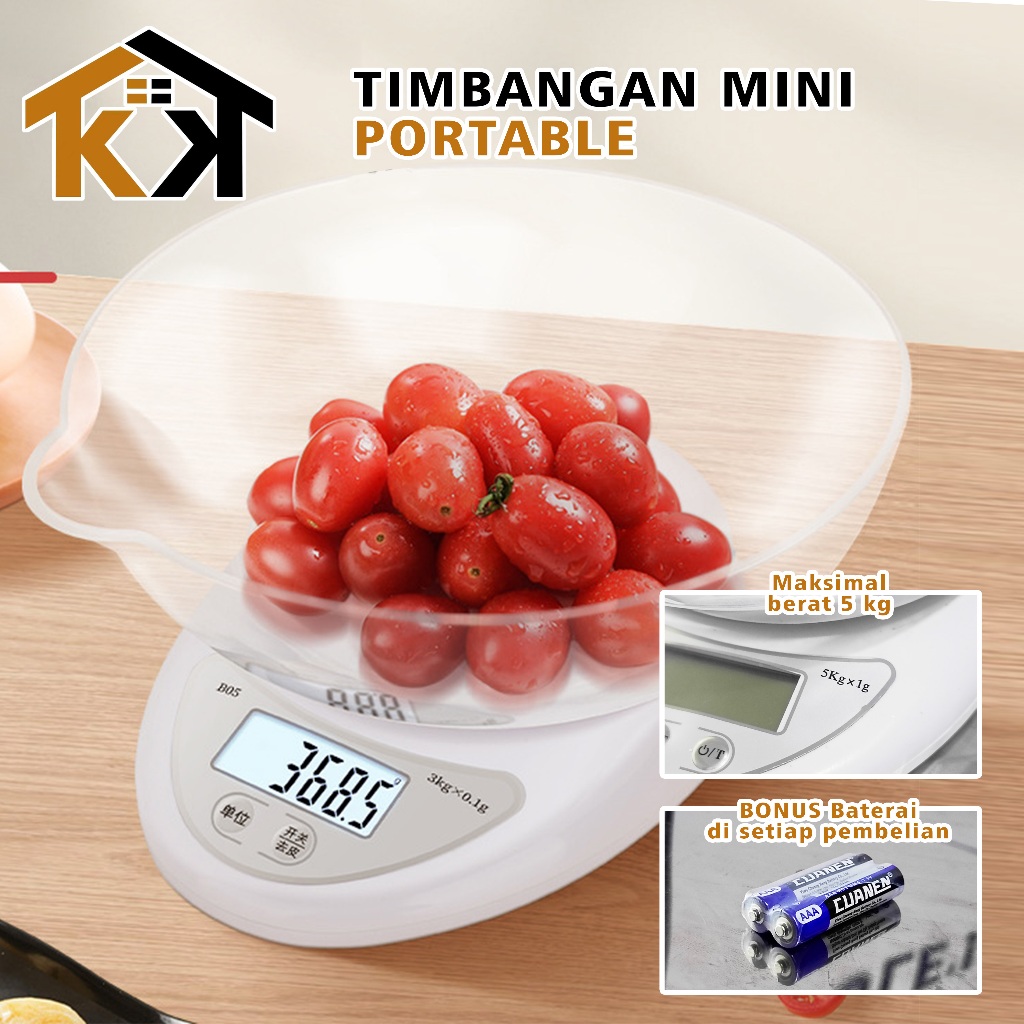 Jual (KK) Timbangan Mini Portabel Digital LED / Timbangan Kue / Mangkuk ...