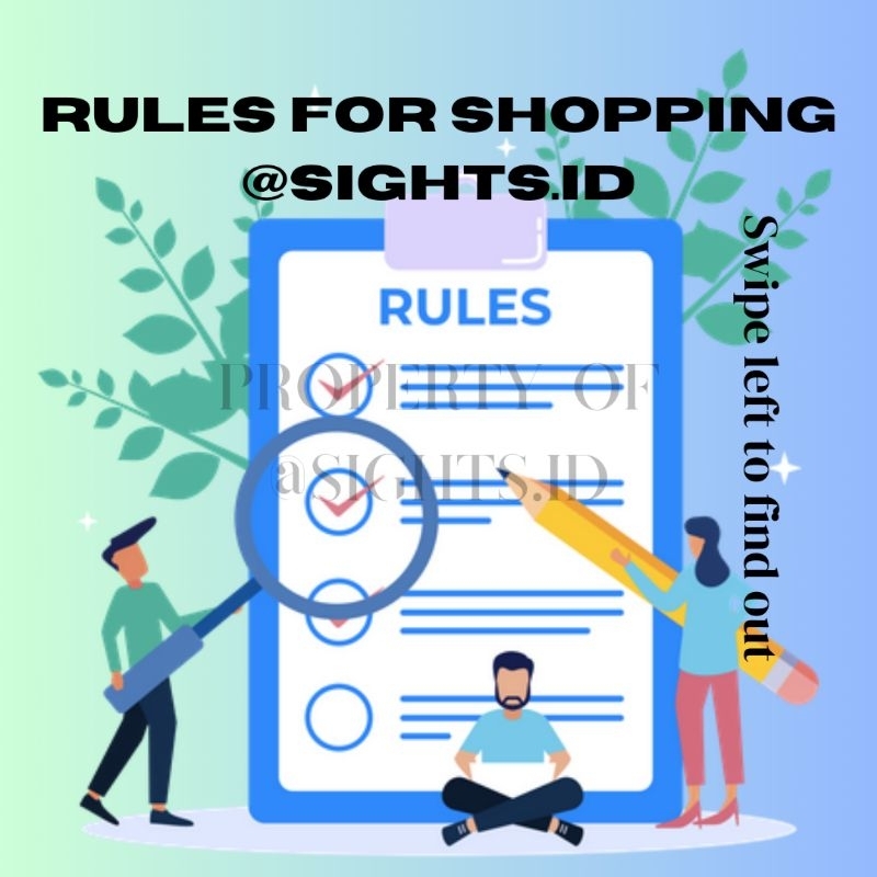 Jual OUR RULES @sights.id (PLEASE READ IT) | Shopee Indonesia