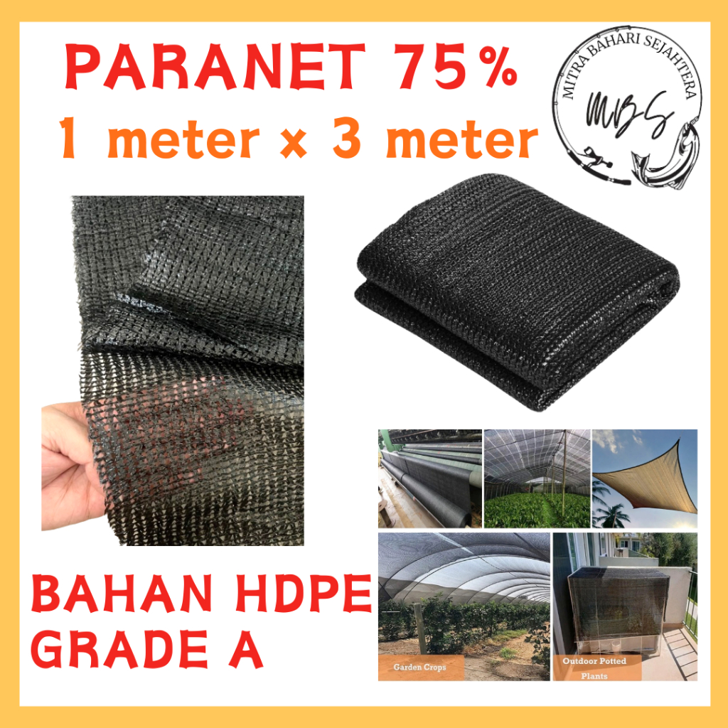 Jual PARANET 75% | ANTI UV | SHADE NET | PENUTUP TANAMAN ( ECERAN 1M x ...