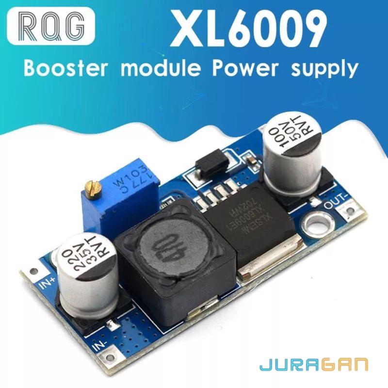 Jual XL6009 DC-DC ADJUSTABLE STEP UP POWER CONVERTER MODULE 3V-32V TO 5V-35V 4A MAX | Shopee ...