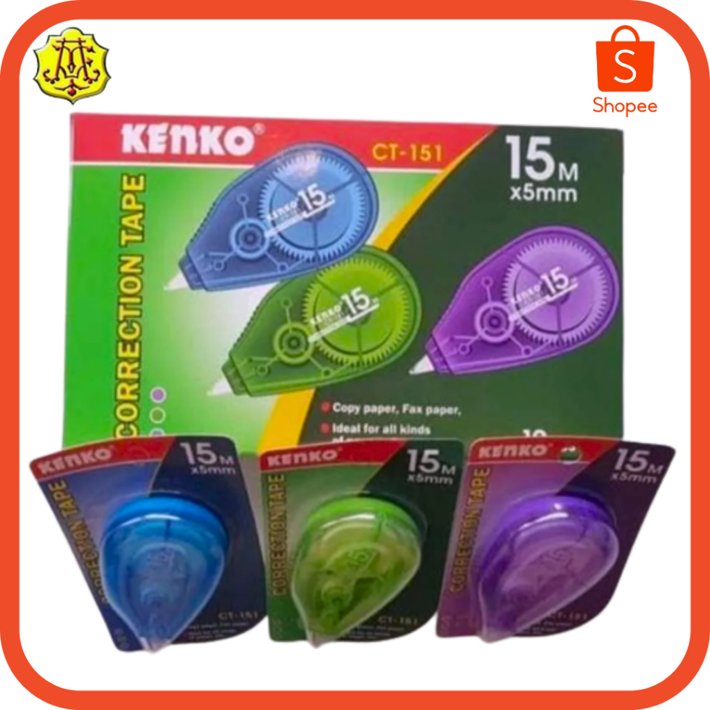 Jual CORRECTION TAPE / TIP EX KENKO CT-151 | Shopee Indonesia