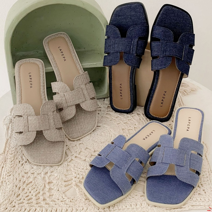 Jual LAPEPA YUK - KYRA Sandal Wanita Teplek Korea Casual Size 36 - 40 ...