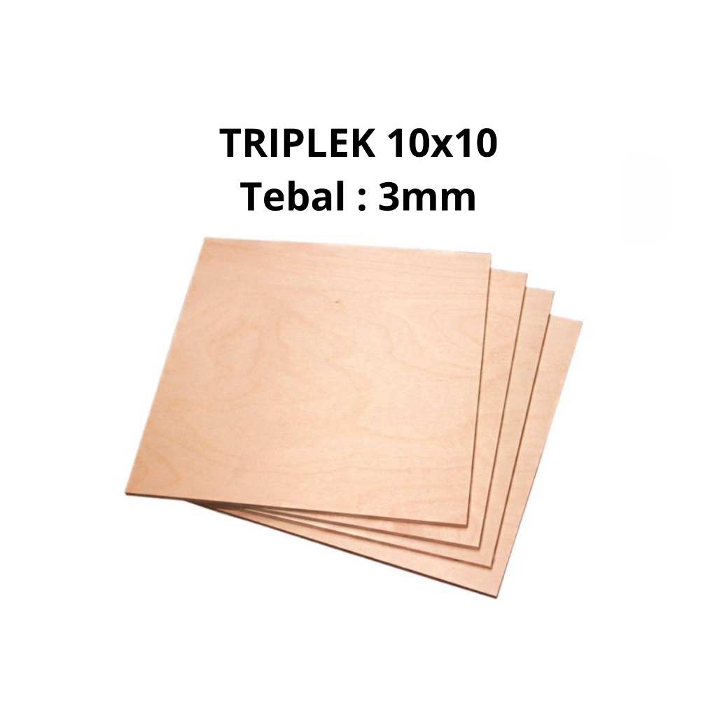 Jual Triplek Lembaran ukuran 10x10cm Tebal 3mm | Shopee Indonesia