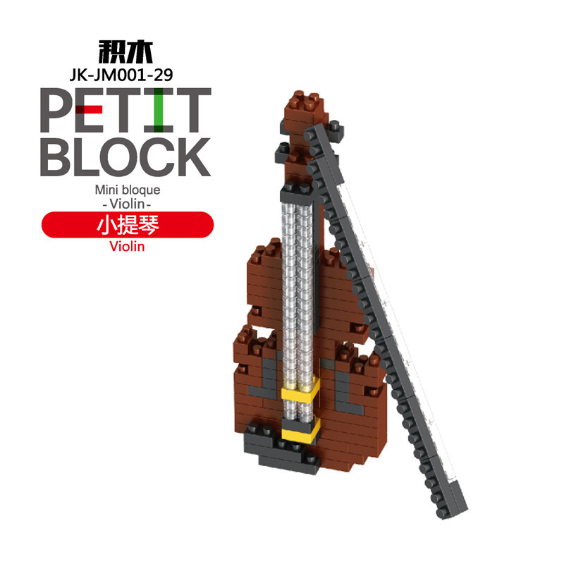 Jual Petit Nano Block Music Instrument Series DIY Nanoblock Alat musik Gitar Piano bass violin ...