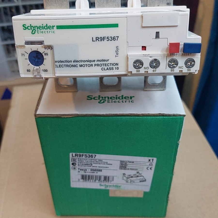 Jual Thermal Overload Relay TeSys Schneider TOR LR9F5367 60A-100A ...