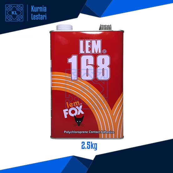 Jual Lem FOX 168 / Lem Kuning Serbaguna / Lem HPL Vinyl 2,5 KG | Shopee ...
