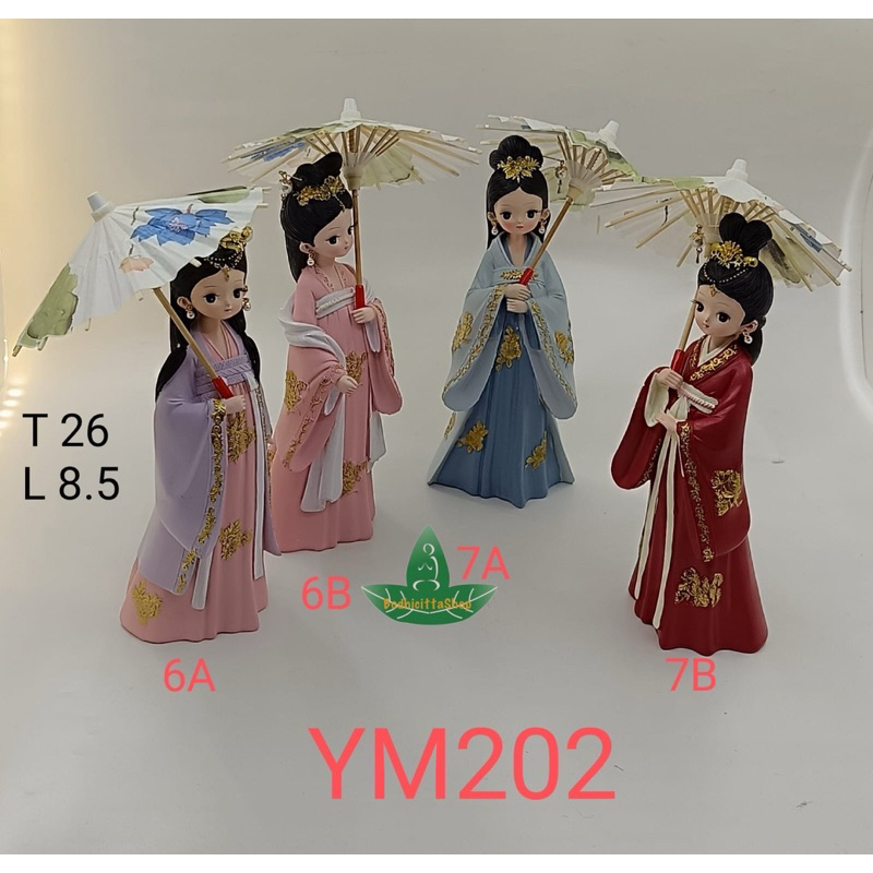 Jual pajangan imlek| pajangan CNY| pajangan patung boneka hanfu payung ...