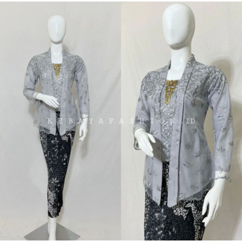 Jual (Bisa cod)Kebaya Kutu Baru tile by cantiqa kebaya / Kebaya Tunik / Tunik Brokat / Kebaya ...