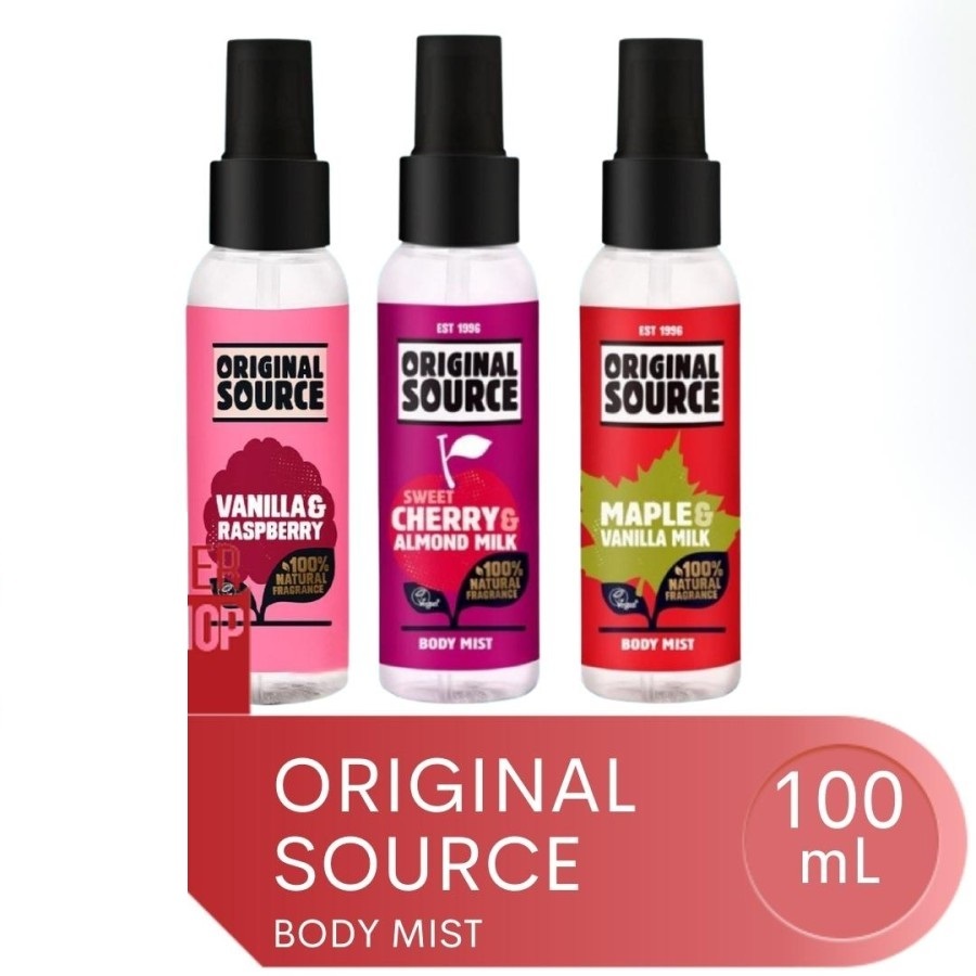 Jual Original Source Body Mist Vanilla Raspberry Coconut Mango 100ml ...