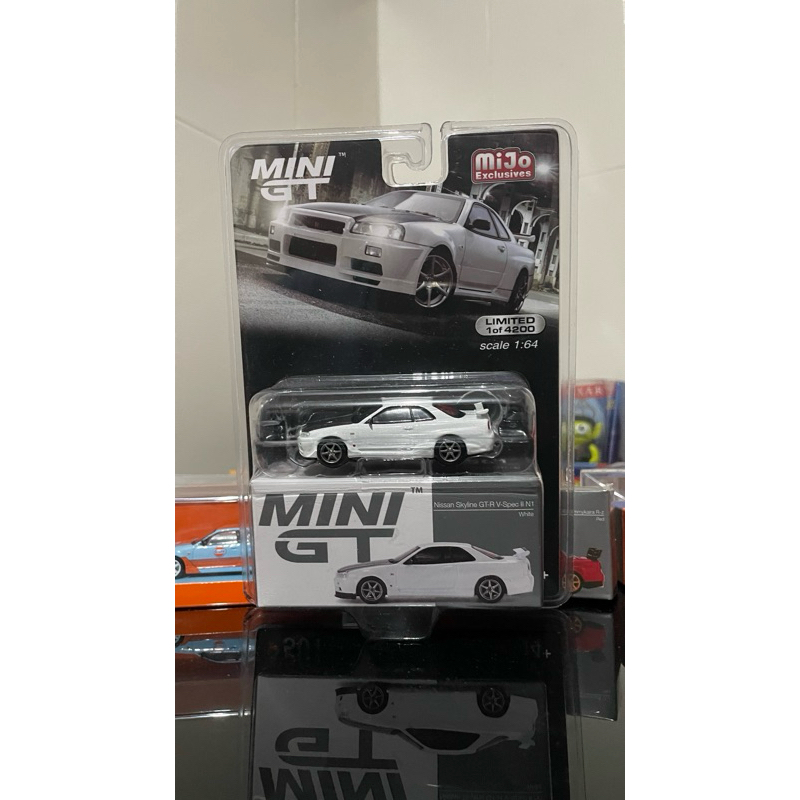 Jual MINI GT SKYLINE GTR R34 V SPEC II White Blister | Shopee Indonesia
