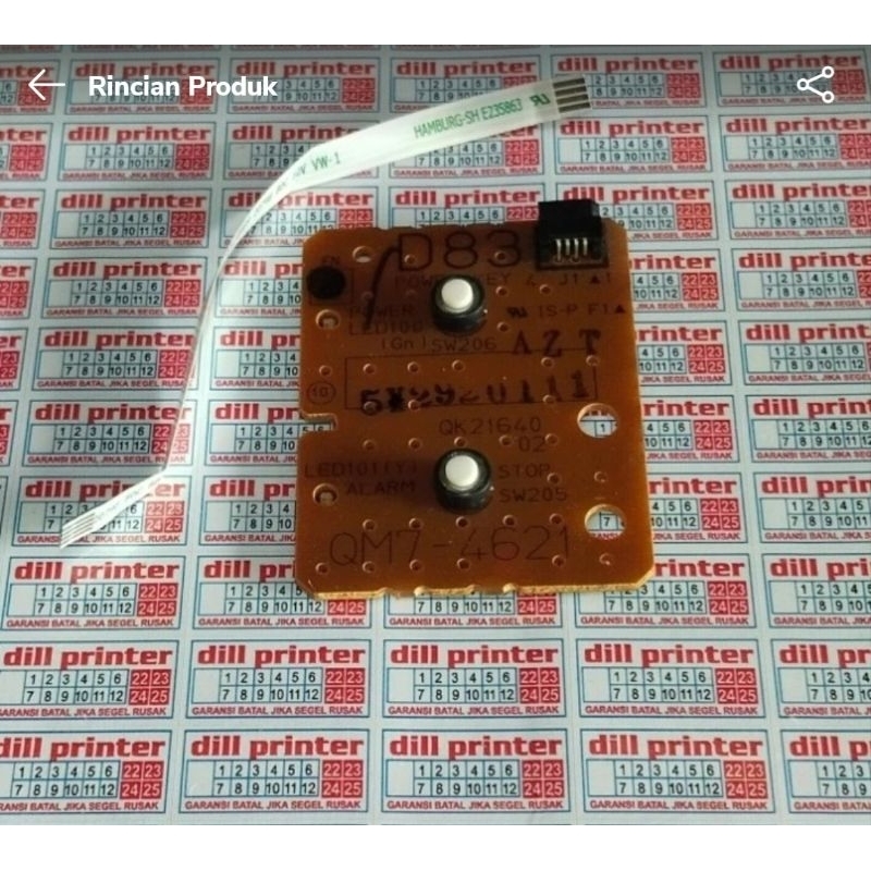 Jual tombol panel power printer canon g1000 g1010 tombol on off g1000 ...