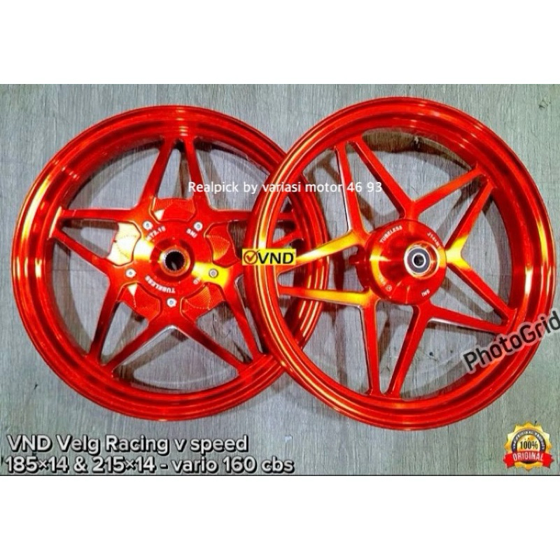 Jual VND RACING VELG V SPEED VARIO 160 CBS VELG BINTANG VSPEED VND ...