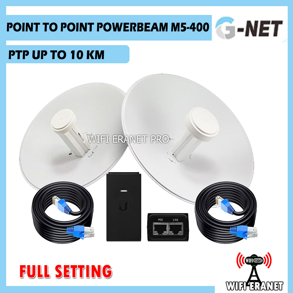 Jual Paket Point to Point Power Beam PBE-M5-400 Full setting UP TO 10 KM | Shopee Indonesia