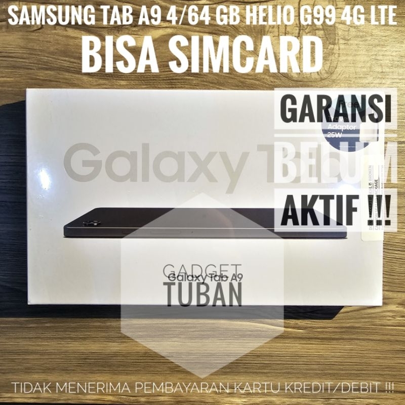 Jual Samsung Tab A9 LTE 4/64 GB Helio G99 Bisa Simcard 4G | Shopee ...