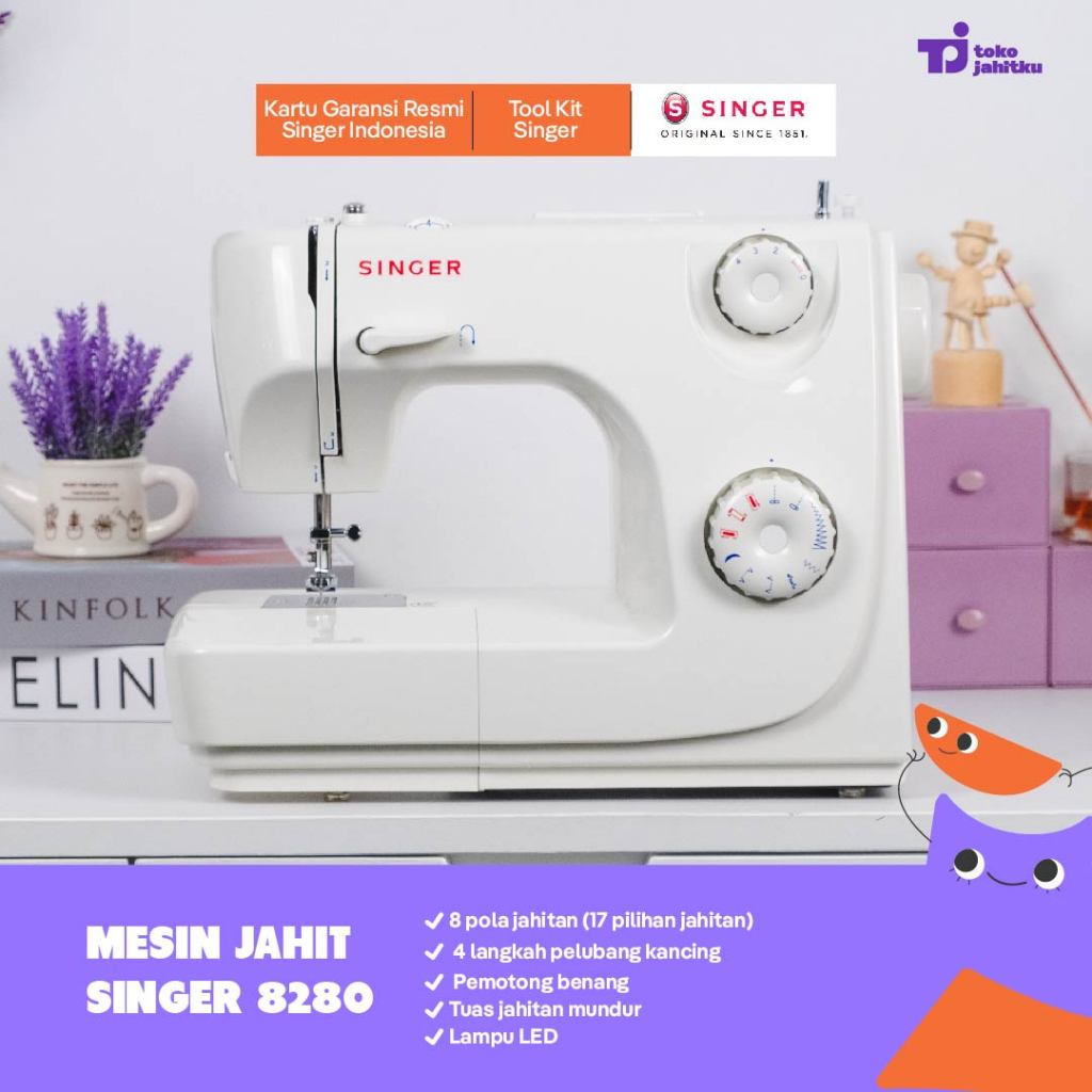 Jual Mesin Singer Portable 8280 Multifungsi | Shopee Indonesia
