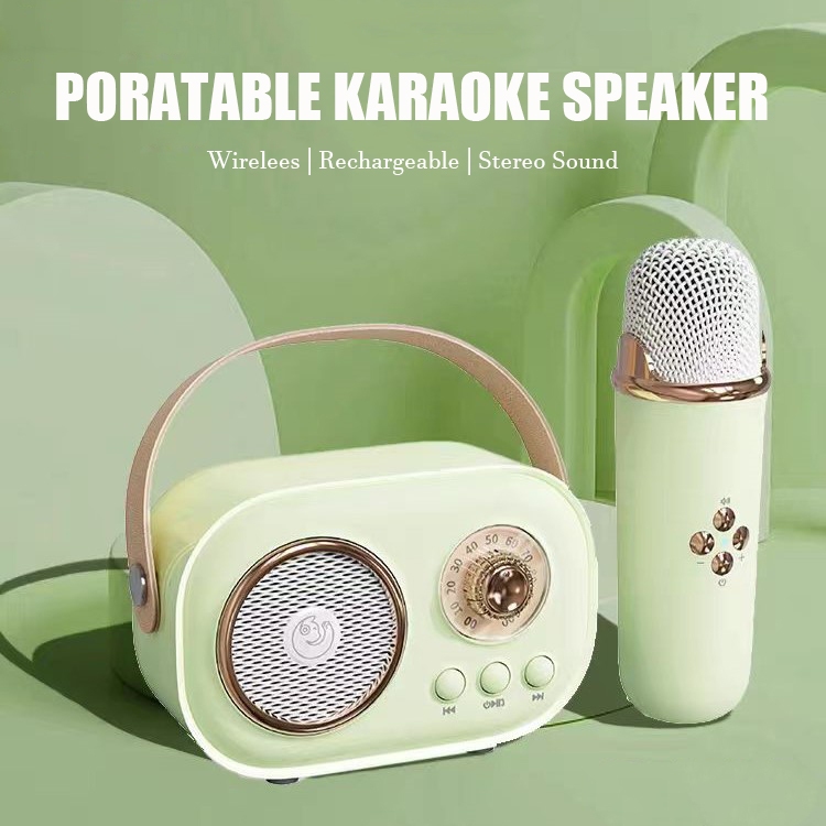 Jual Poratable Karaoke Speaker C20 Plus Speaker Microphone Karaoke Set ...