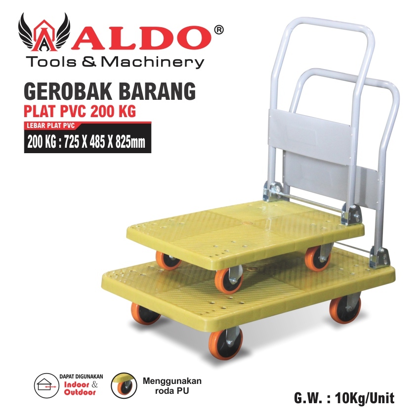 Jual GEROBAK BARANG 200 KG / TROLI BARANG LIPAT / HAND TROLLEY MERK ...