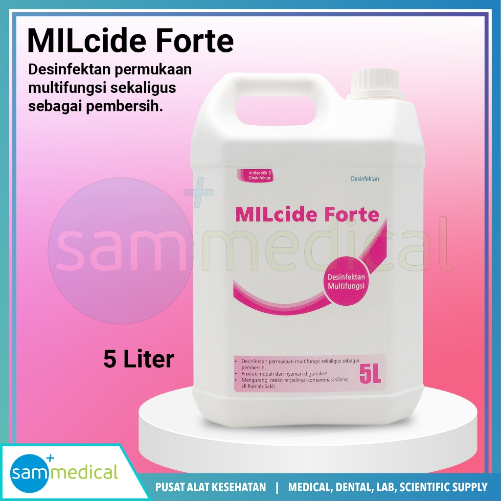 Jual Milcide Forte Desinfektan Permukaan - Galon 5liter | Shopee Indonesia