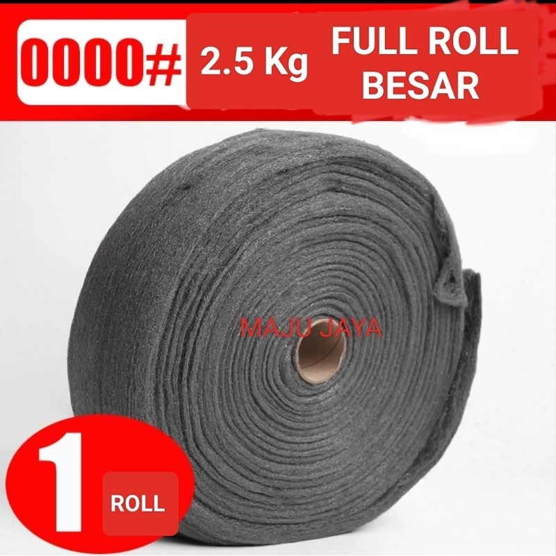 Jual STEELWOOL ROLL BESAR 0000# / 000#/ 00# /0# /1#/2# ISI 2.5 Kg /ROLL ...