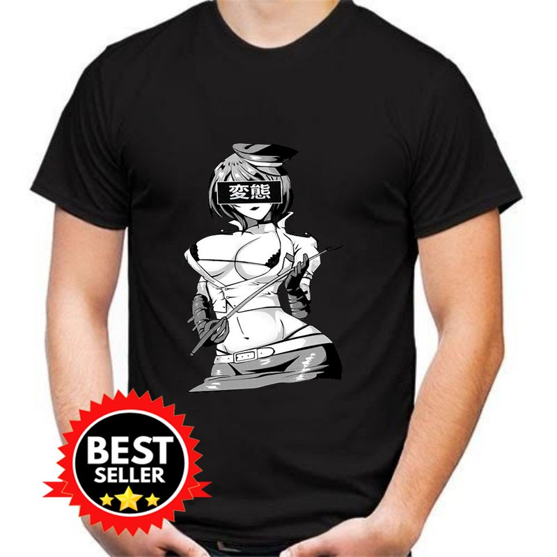 Jual T-Shirt Waifu material Lewd Ecchi Sadistic Hentai Anime girl Kaos ...