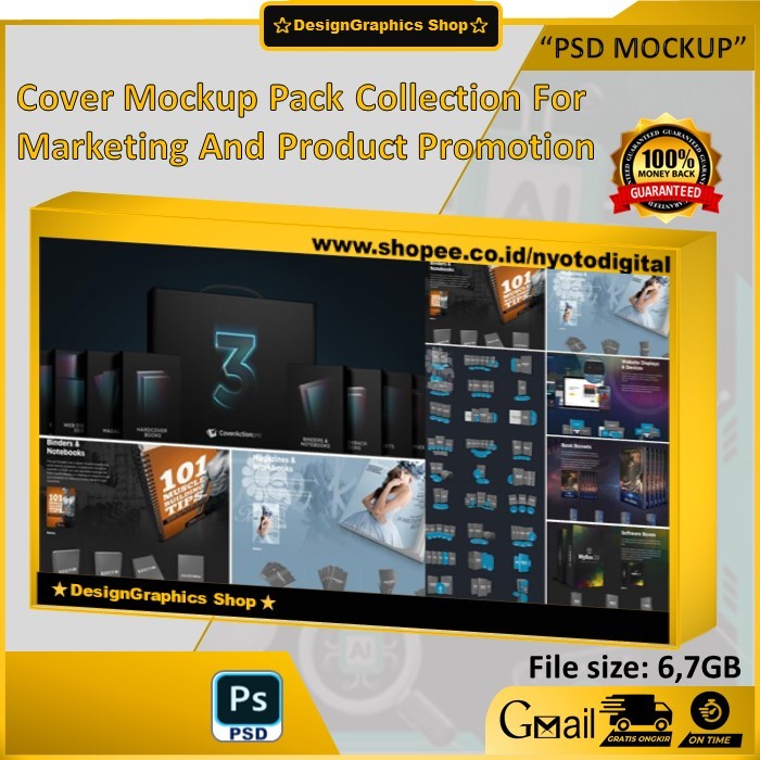 Jual Mockup Katalog Produk Promosi Format Photoshop PSD Collection For ...