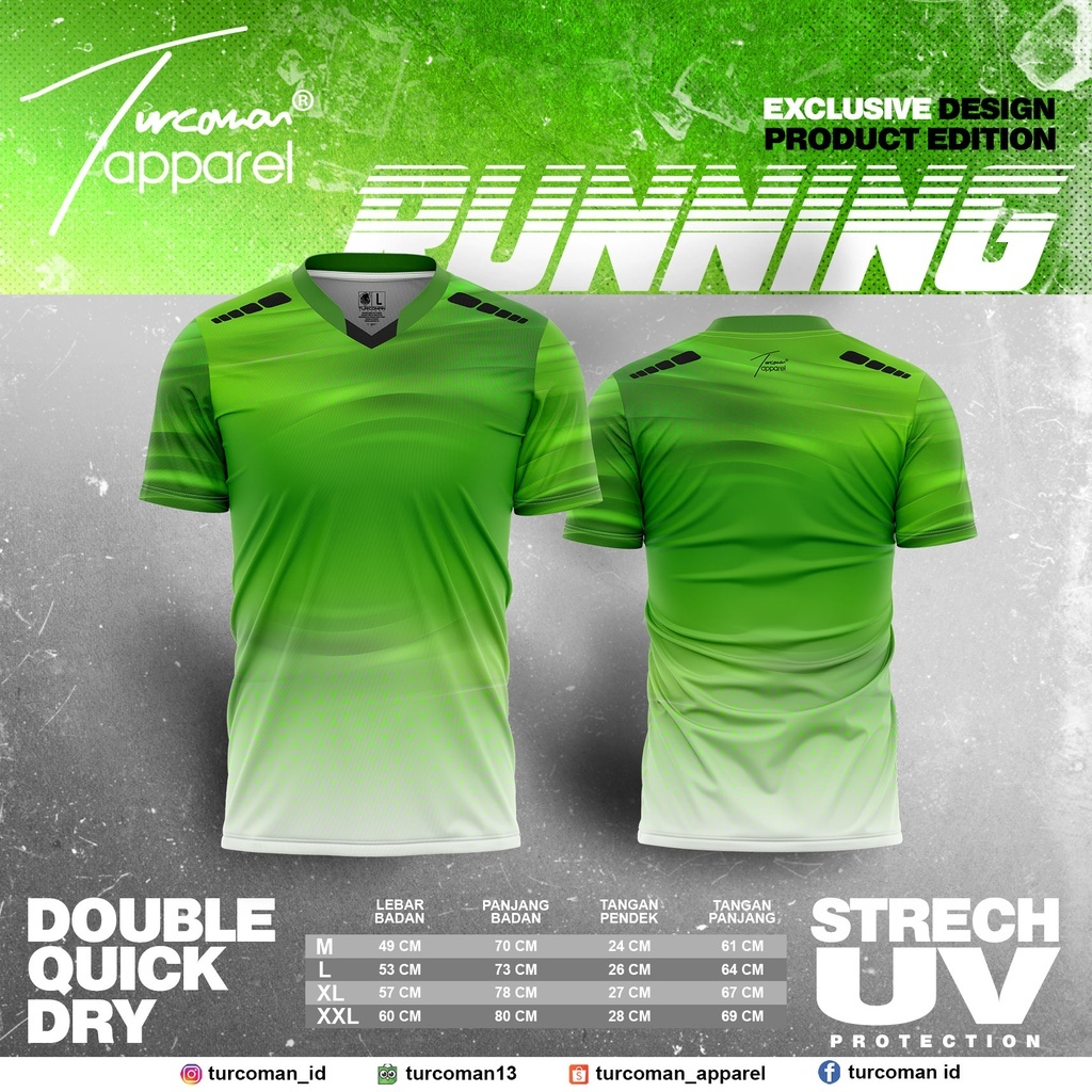 Jual Kaos running Dryfit jersey Olahraga sport gym printing | Shopee ...