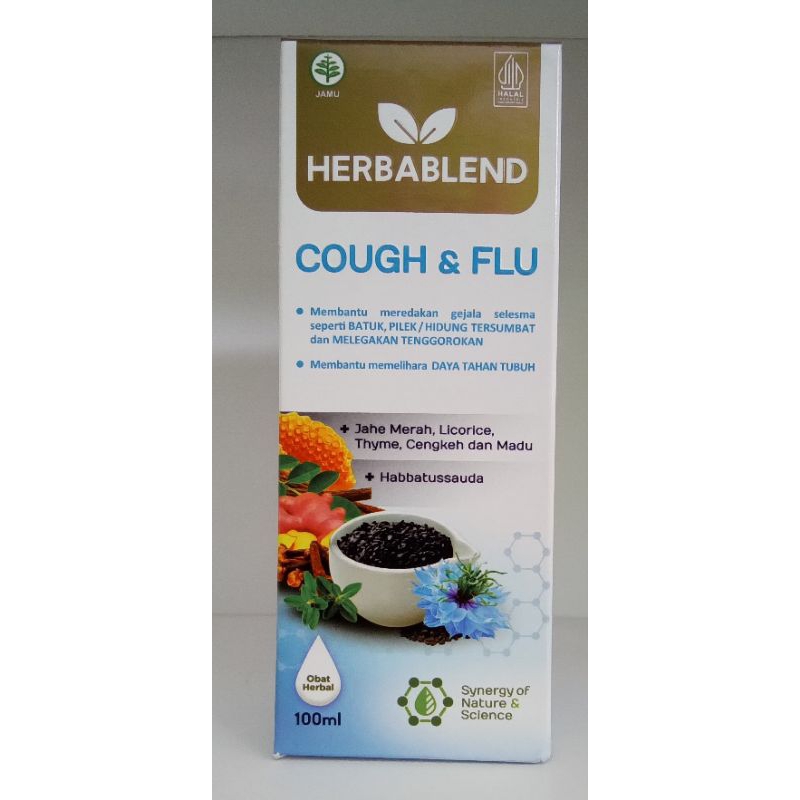 Jual HERBABLEND COUGH & FLU SYR 100ML | Shopee Indonesia