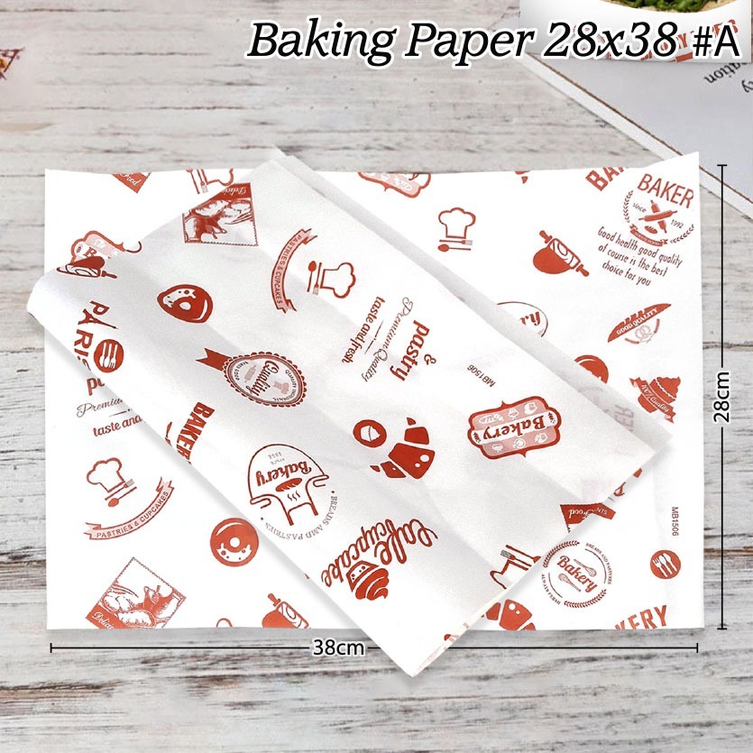Jual Baking Paper 28 x 38 A| B| C| D| E| Baking Paper Motif| Kertas ...