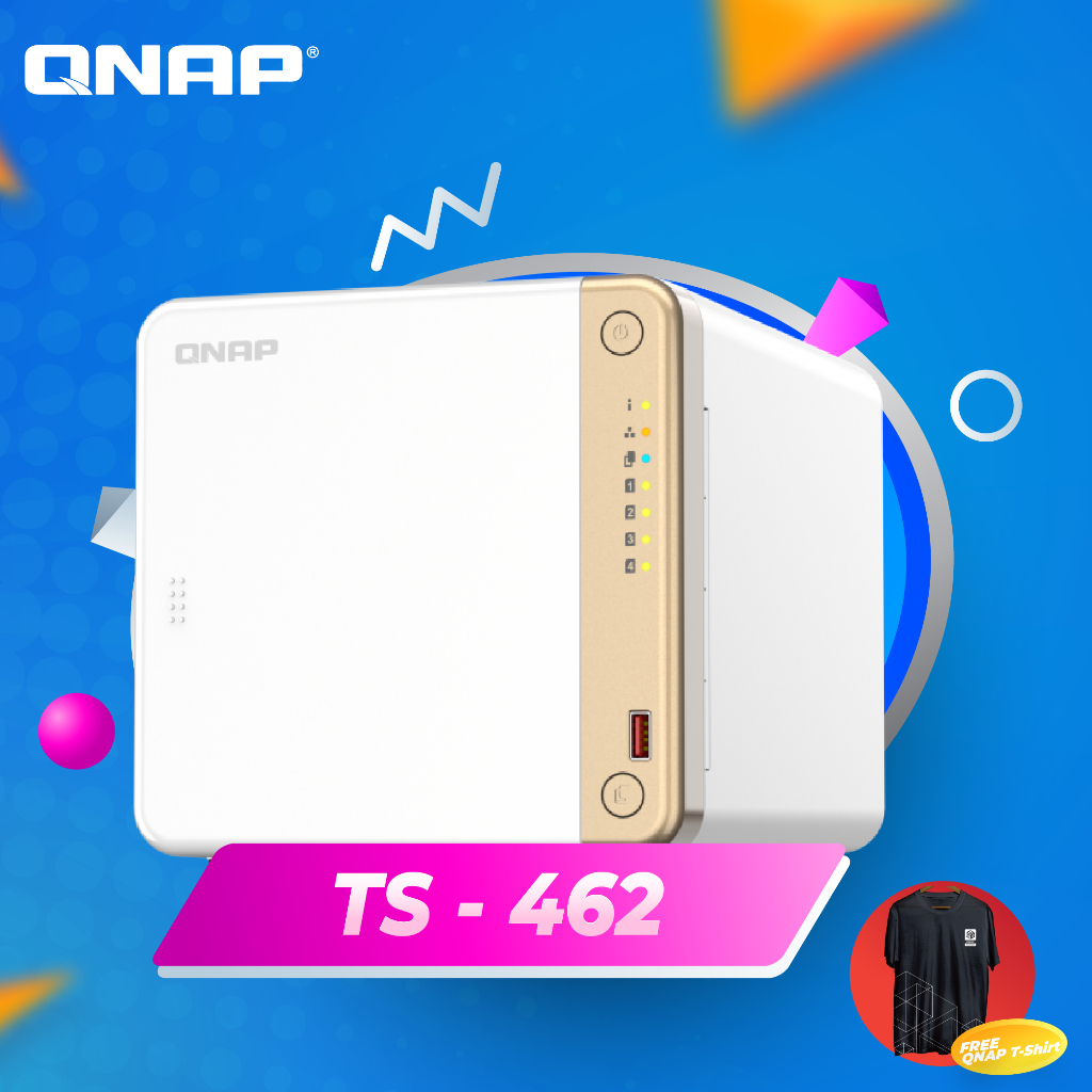 Jual QNAP TS-462-2G RAM 4-Bay NAS Server External Storage Cloud TS462 ...