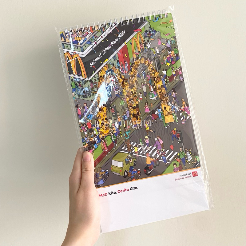Jual [READY STOCK] Kalender Duduk / Meja Tahun 2024 Mcdonalds Mcd ...