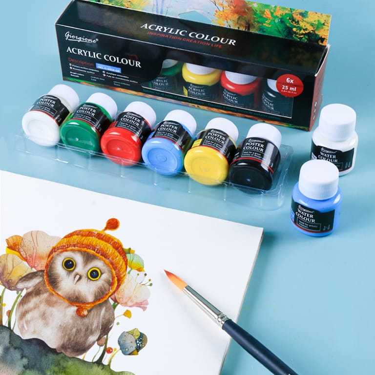 Jual Set Cat 6 Warna 25Ml - Giorgione - Cat Air - Cat Akrilik - Cat ...