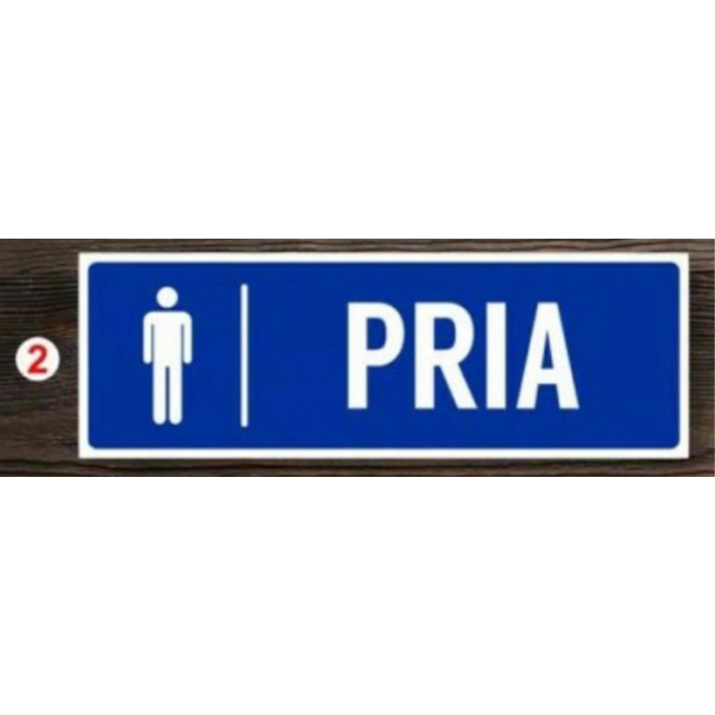 Jual stiker vinyl 8x23cm RUANG TOILET sign rambu k3 | Shopee Indonesia